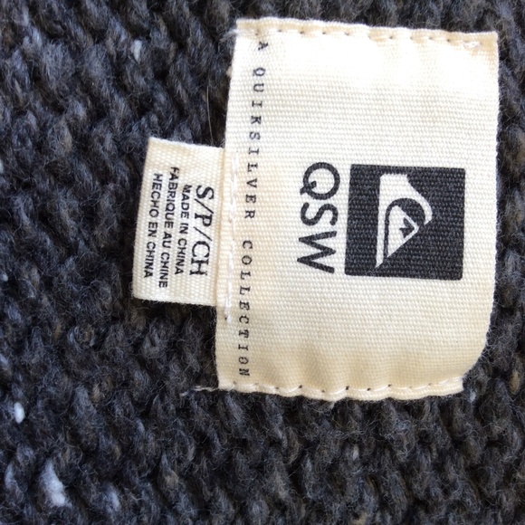 Quiksilver | Sweaters | Quiksilver Thick Knit Toggle Closure Sweater ...